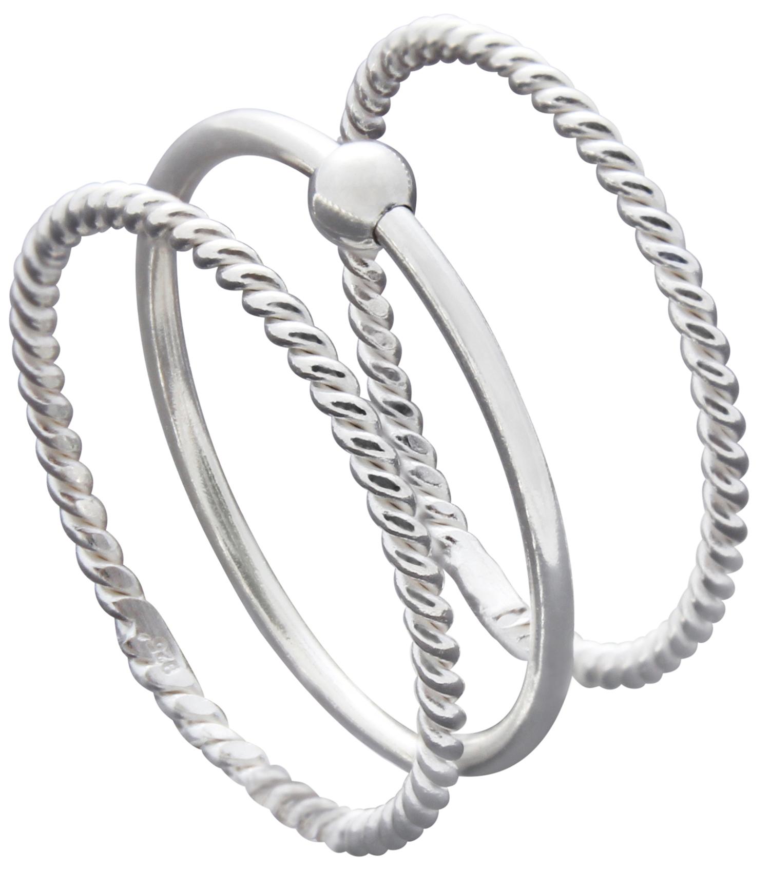 Ring Set - Silver - Ringgröße: 16 - online bei BIJOU BRIGITTE