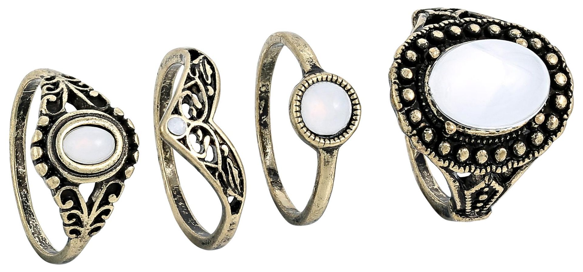 Ring-Set - Moonshine - Ringgröße: 17 - online bei BIJOU BRIGITTE