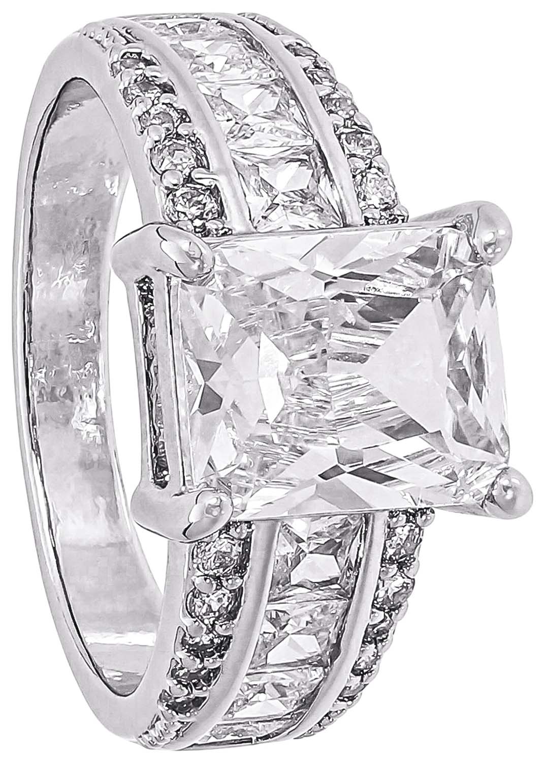 Ring - Silver Rectangle - Ringgröße: 16 - online bei BIJOU BRIGITTE