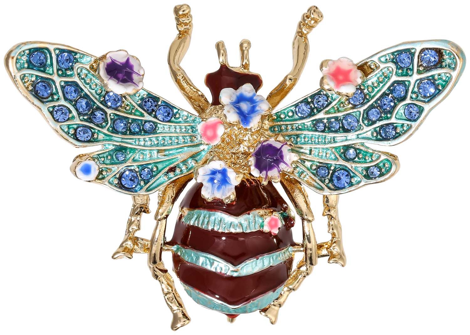 Broche - Blue Bumblebee - : - en ligne chez BIJOU BRIGITTE