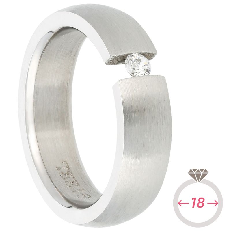 Anillos acero inoxidable modernos en BIJOU BRIGITTE