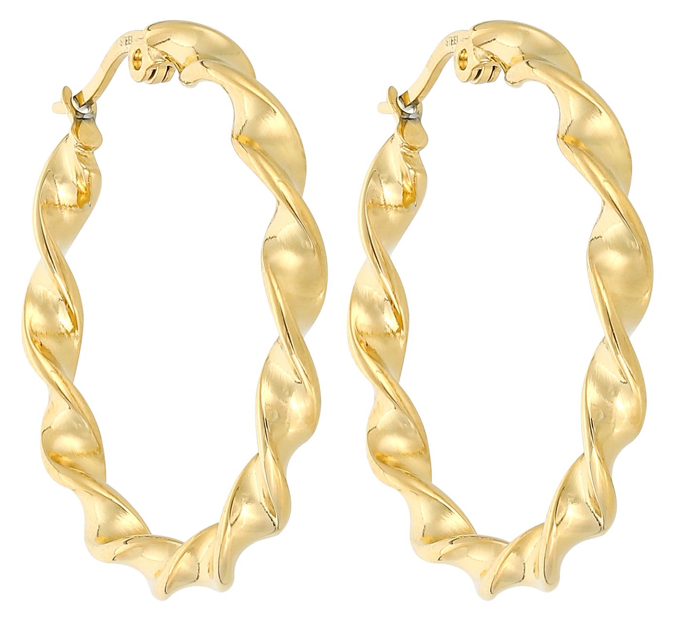 Creolen - Gold Twisted - : - online bei BIJOU BRIGITTE