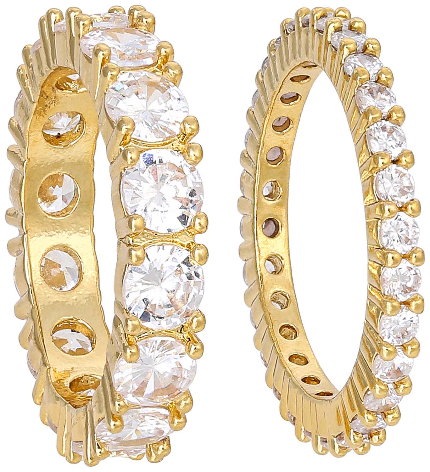 Ring-Set - Iced Out - Ringgröße: 16 - online bei BIJOU BRIGITTE