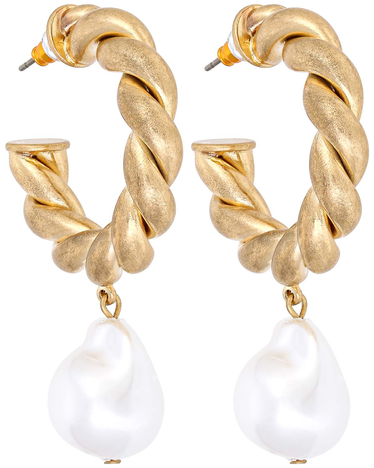 Goldfarbene Ohrringe - Ohrringe in Gold bei BIJOU BRIGITTE